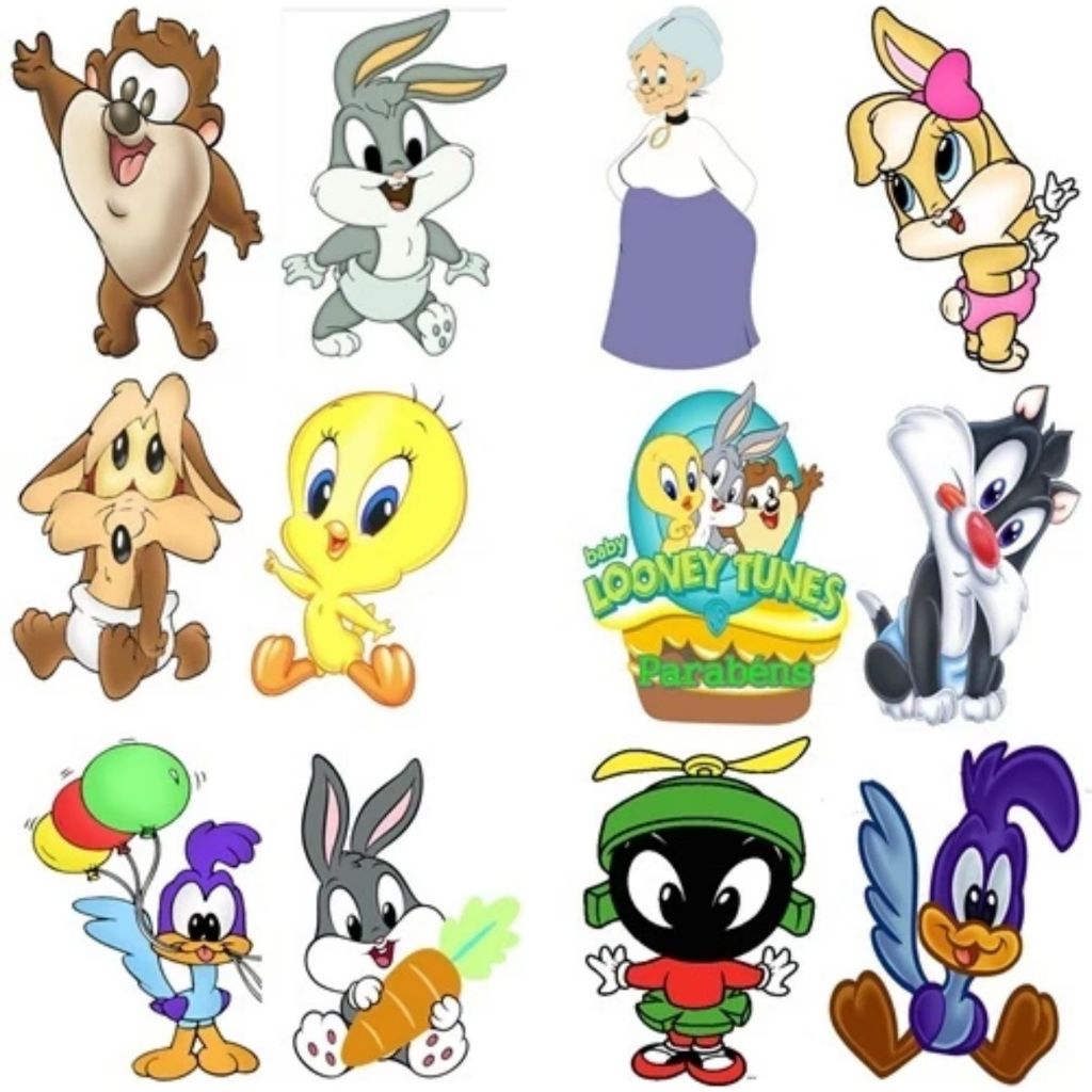 Looney Tunes Baby kit decoração de festa infantil 10 display de 20cm ...