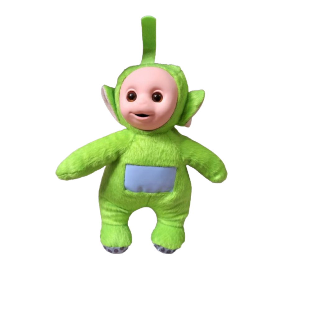 Boneco de pelúcia Dipsy Teletubbies verde brinquedo barato mede 35 cm ...