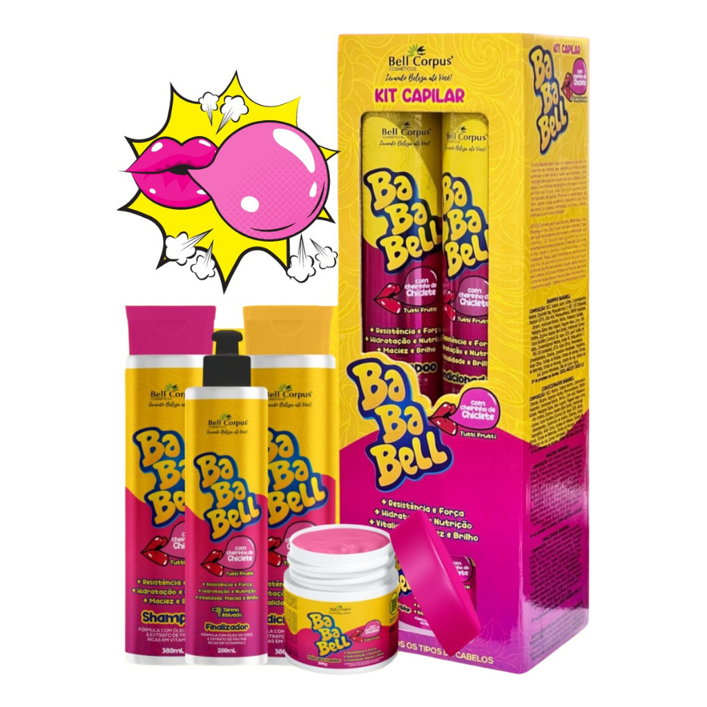 Kit Capilar Babalu Bababell Tutti Frutti Bell Corpus com 4 Itens ...