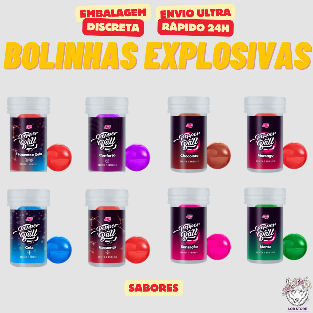 Bolinha Erótica Pepper Ball Explosivas Comestíveis 4 Unidades - Pepper Blend Sexshop | Shopee Brasil