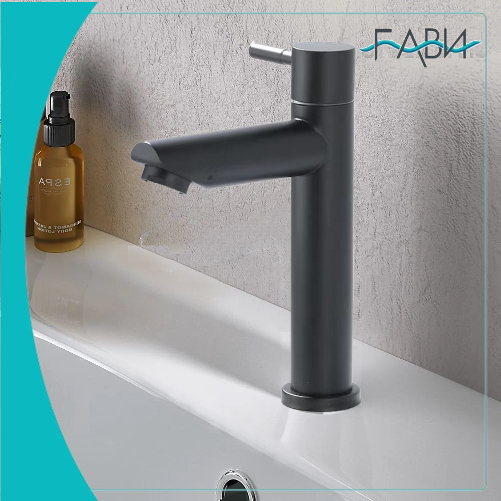 Torneira banheiro Inox Lavabo Cuba 1/2" FABN | Shopee Brasil