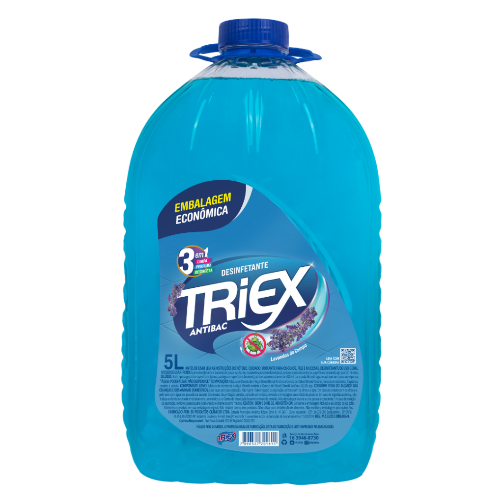 Desinfetante Triex Lavandas Do Campo 5 Litros | Shopee Brasil