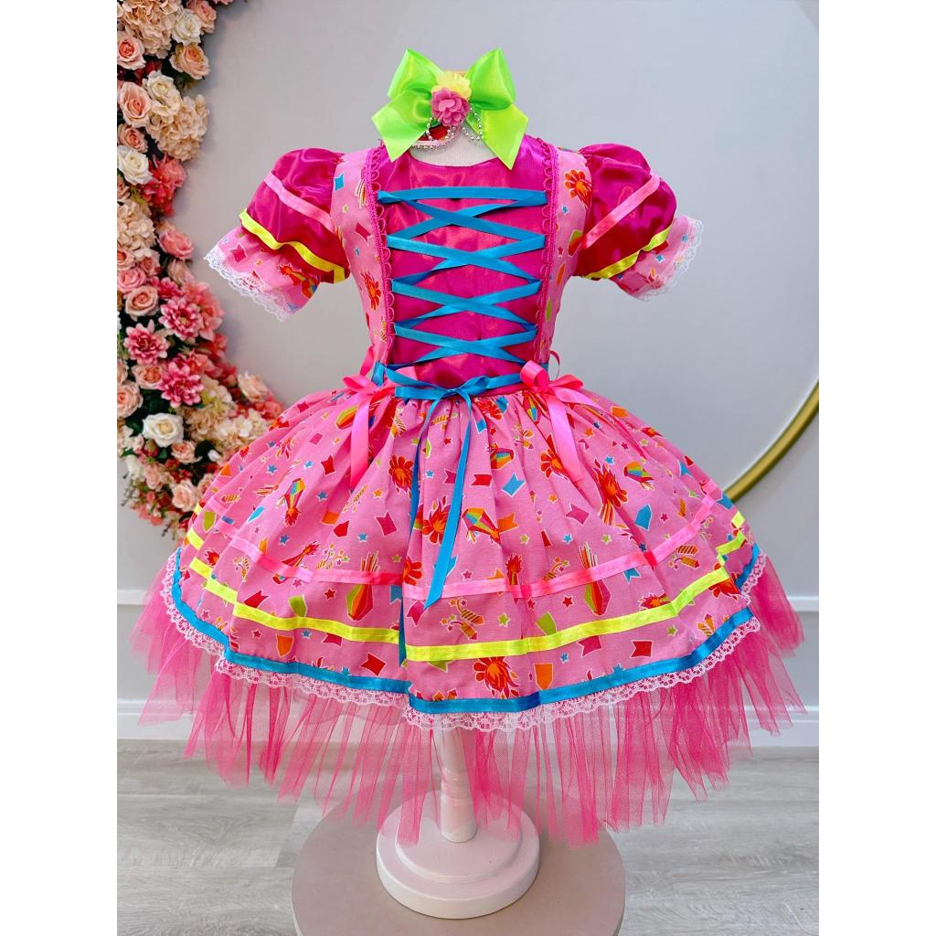 vestido caipira caipirinha junino fetsa junina | Shopee Brasil