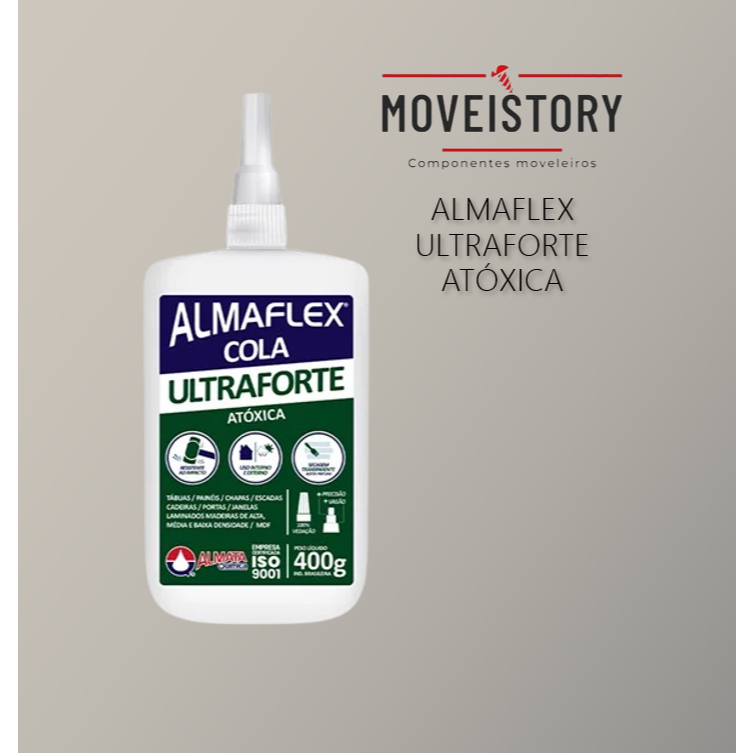 Almaflex cola ULTRAFORTE atóxica 400g | Shopee Brasil