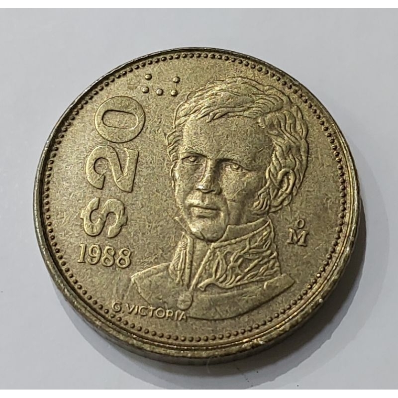 20 PESOS 1988 MÉXICO | Shopee Brasil