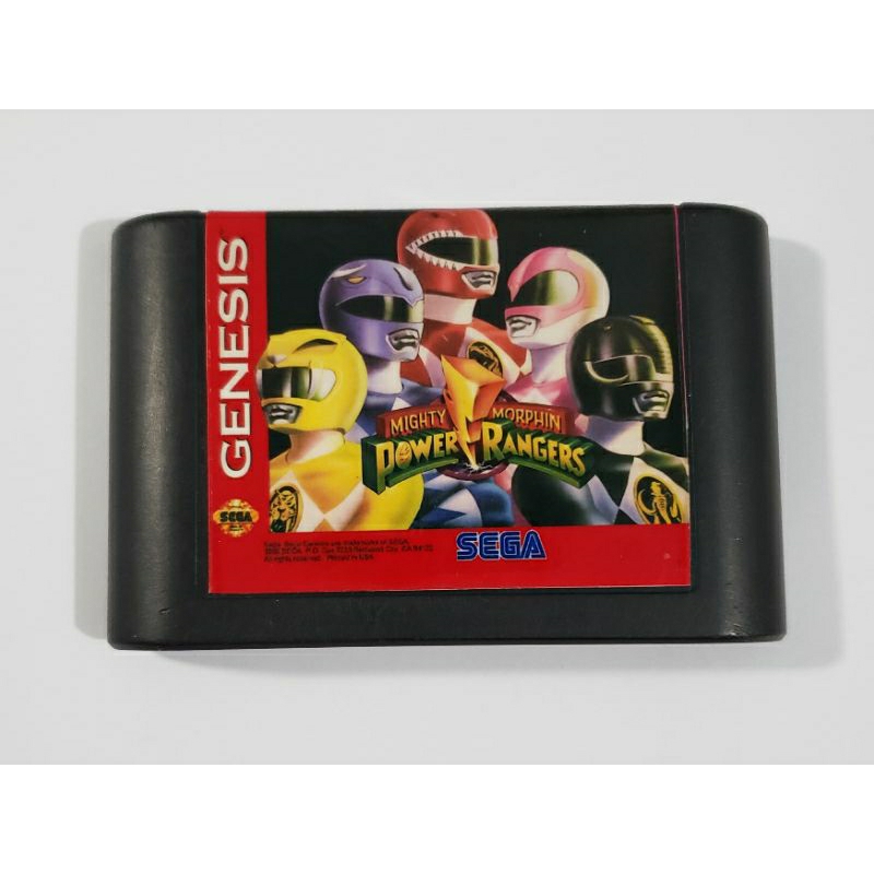 Mighty Morphin Power Rangers - Original - Mega Drive | Shopee Brasil
