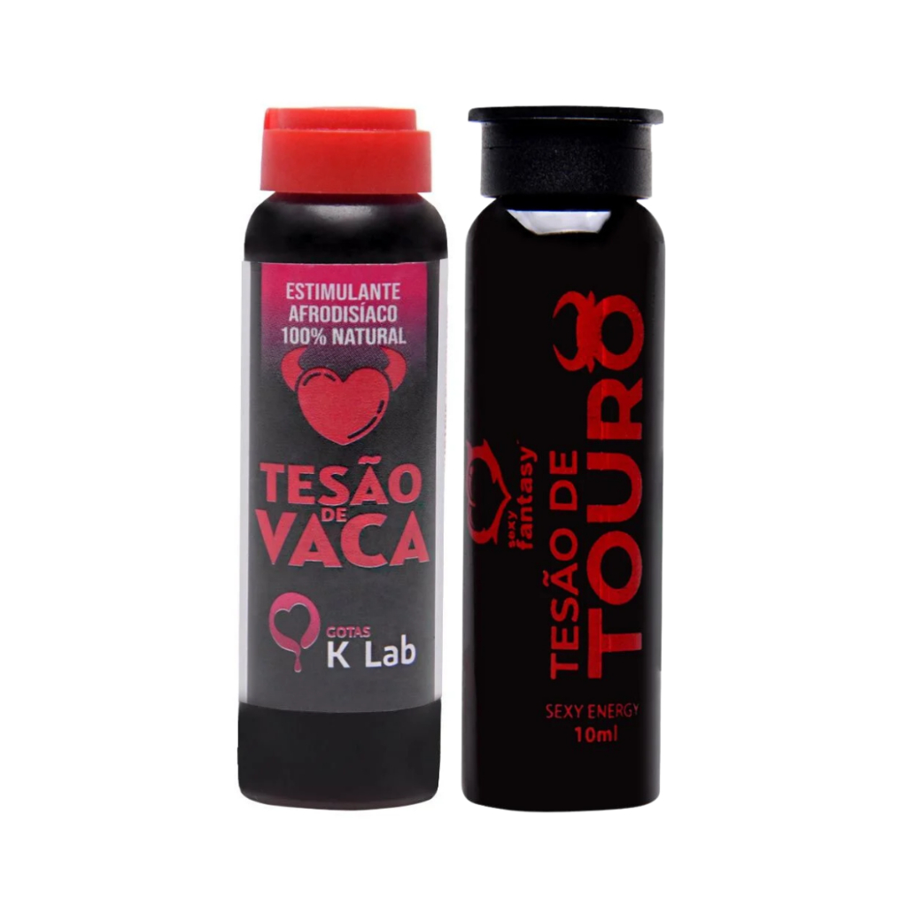 Kit Tesão De Vaca E Touro 10ml Cada Estimulante Afrodisiaco Shopee
