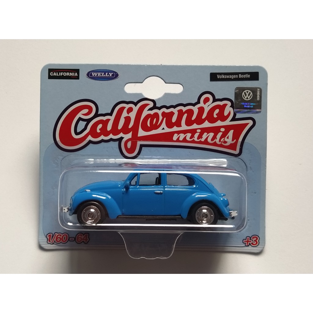 Miniatura Fusca Azul California Minis | Shopee Brasil