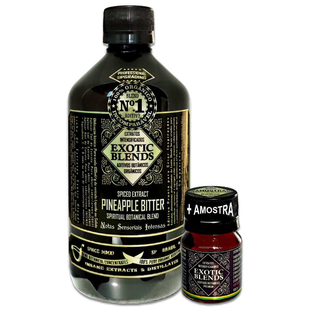 Pineapple Bitter Extrato Spiced Exotic Blends 500ml | Shopee Brasil