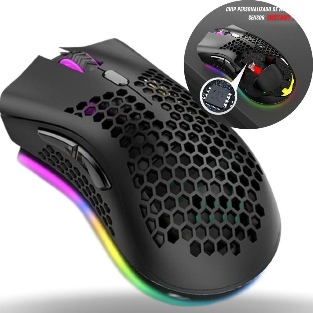 Mouse Rgb Gamer 7200 Dpi Instant A725f 15g/60ips 7 Botôes | Shopee Brasil