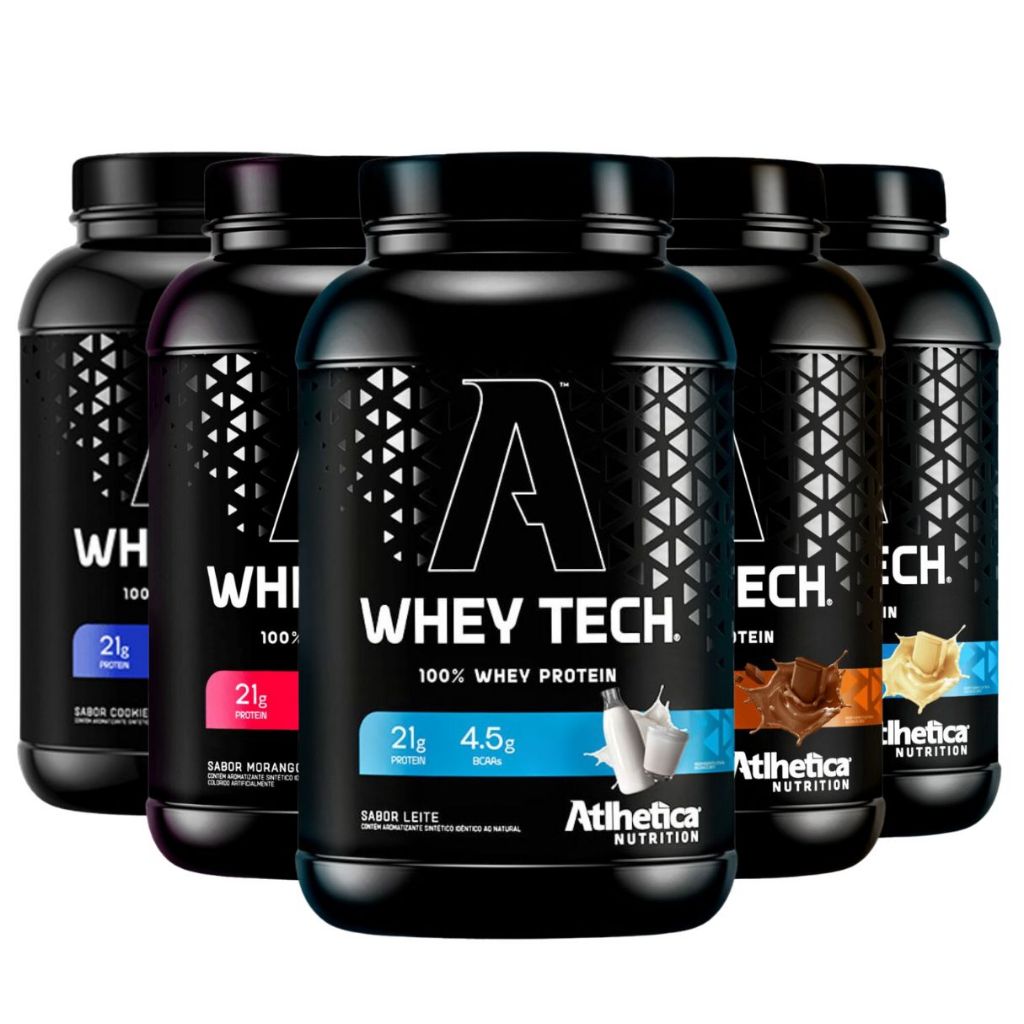 Whey Tech Pote Proteína Concentrada 900g Diversos Sabores – Atlhetica ...