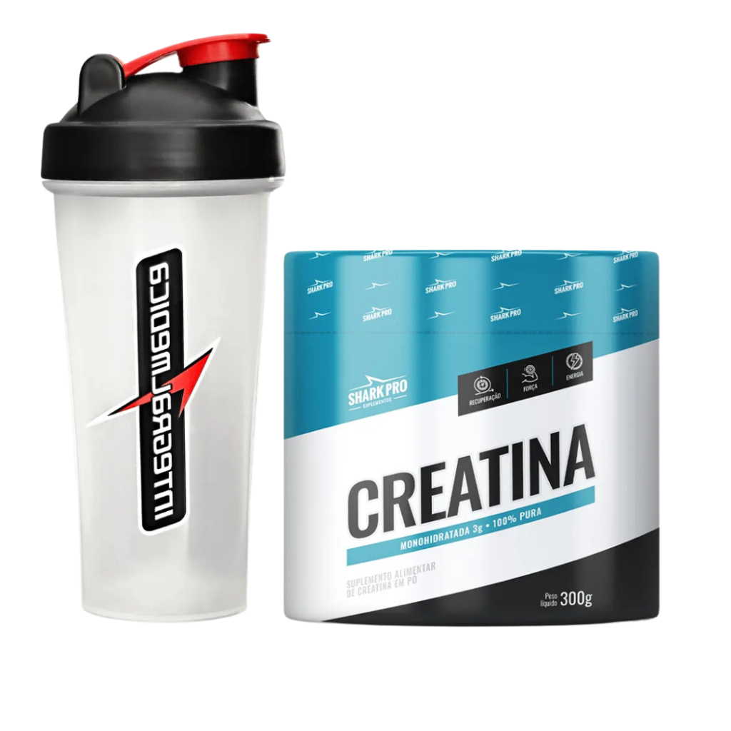 Creatina Monohidratada 300g - Shark Pro + Coq Integralmédica | Shopee ...