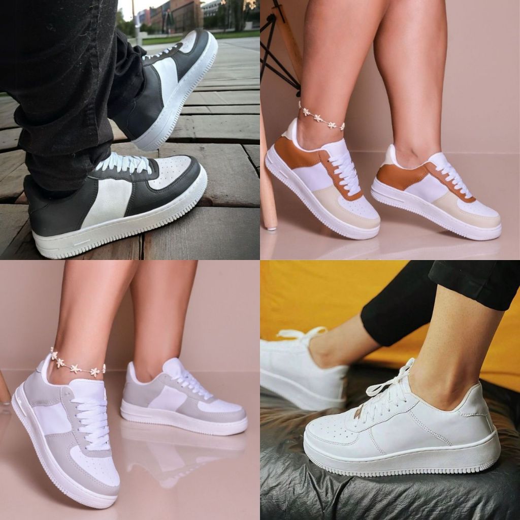 Tênis Da Moda Feminino Várias Cores Do 34 Ao 39 Modelo Novo Sola Macia ...