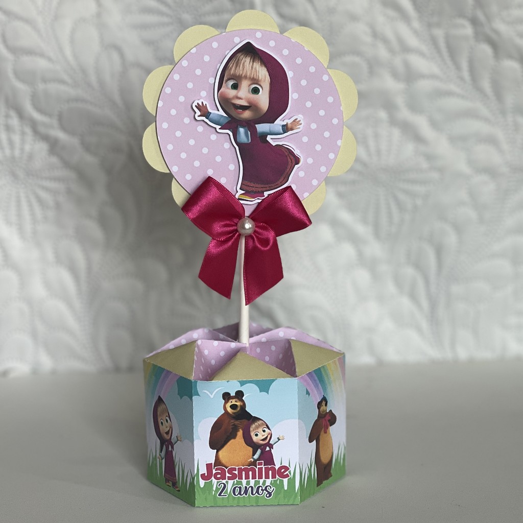 Centro de Mesa Masha e o Urso | Shopee Brasil