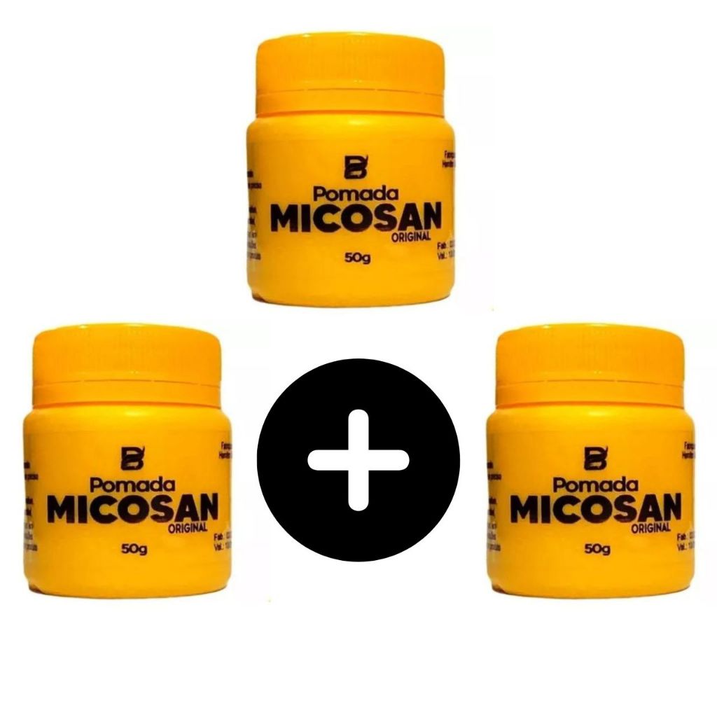 Kit com 3 Pomadas Micosan Original - Para Micoses e Clareador de ...