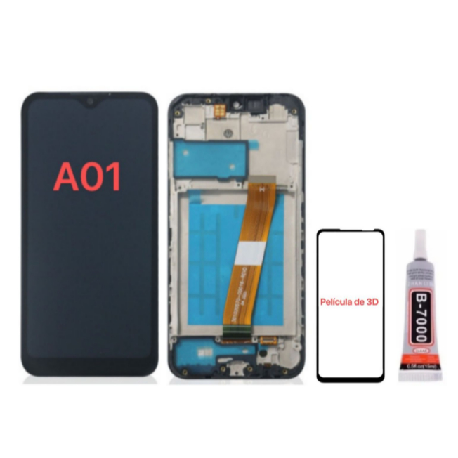 Frontal Tela Touch Display Original Compatível Galaxy A01 A015 Lcd Sem ...