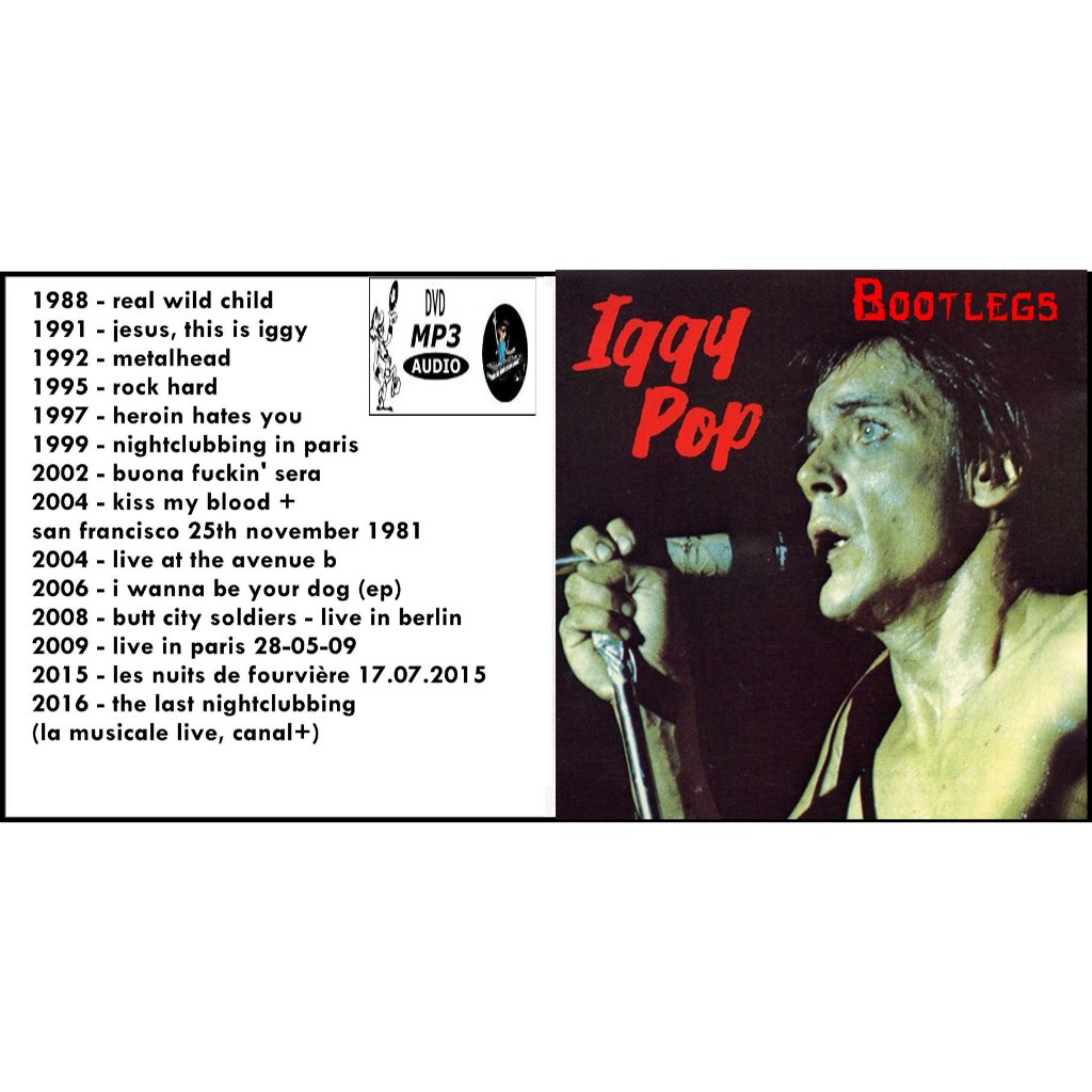 iggy pop -the bootlegs (rock, pop, new wave) | Shopee Brasil