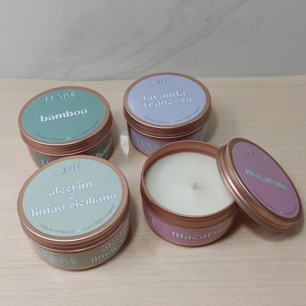 Vela Aromática Latinha | 90g | Shopee Brasil