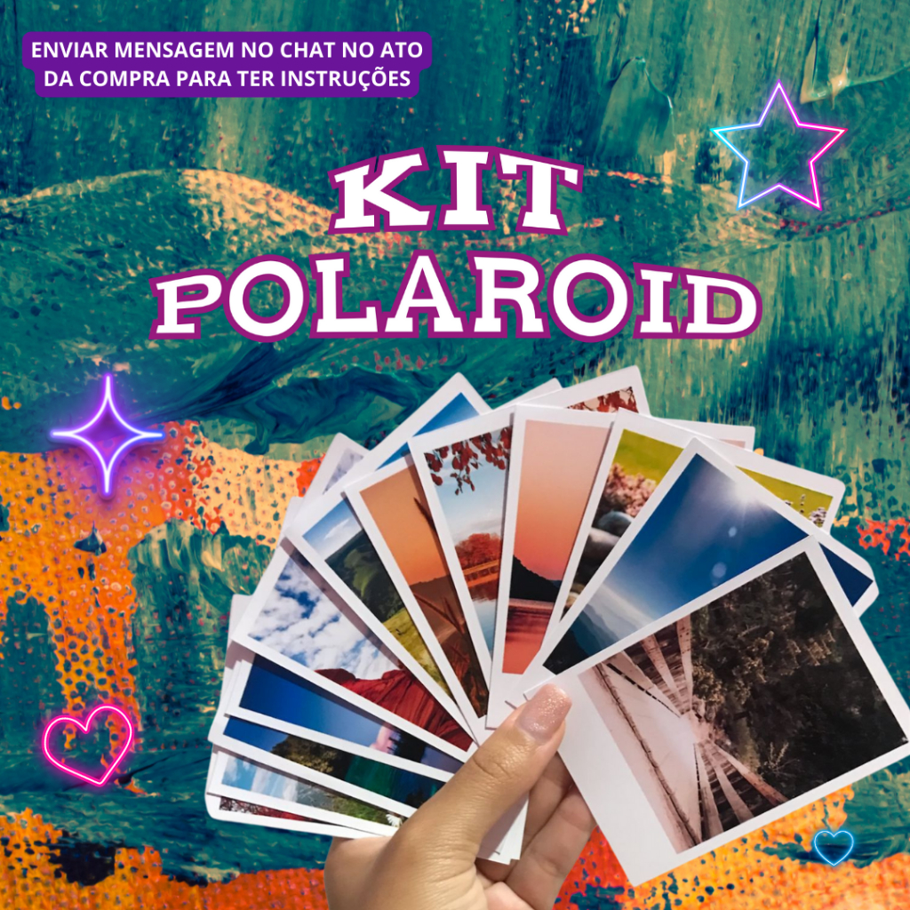 KIT FOTO POLAROID PREMIUM 9x6 -OPÇÕES DE KITS - LEIA A DESCRIÇÃO E ...