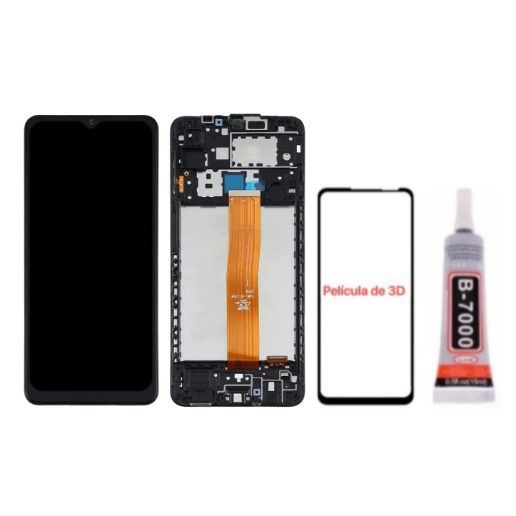 Tela Touch Display Lcd Compatível Galaxy A12&A02&M12 A125 A022 Lcd Sem Aro / Com Aro | Shopee Brasil