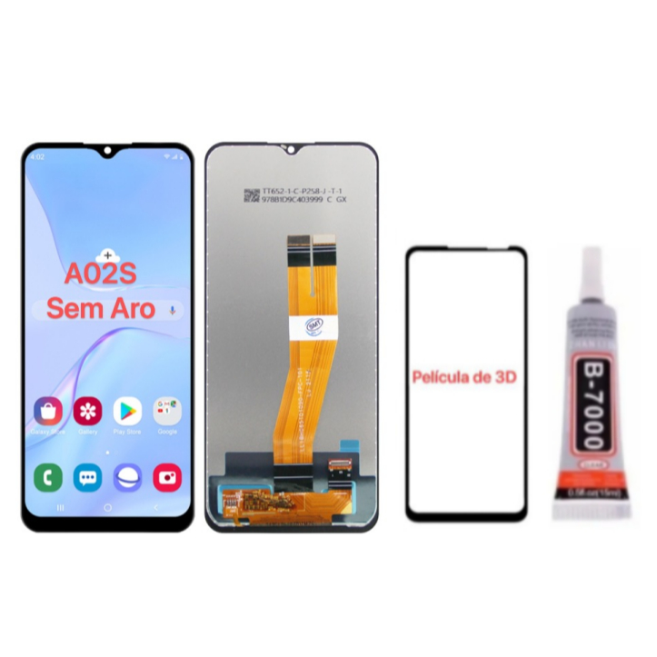 Tela Frontal Touch Display Compatível Galaxy A02s&A03s&A03 A025m A037 A035 Sem Aro / Com Aro ...