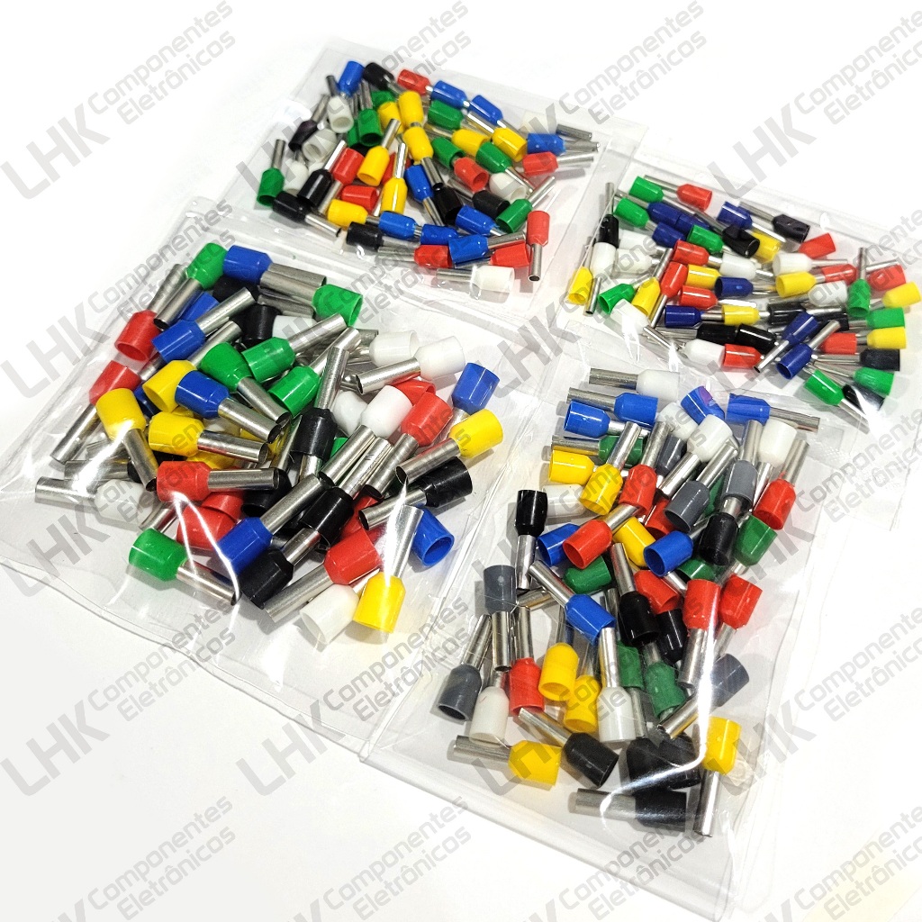Kit Terminal Tubular Ilhós 1,5mm 2,5mm 4mm 6mm 10mm em cores sortidas | Shopee Brasil