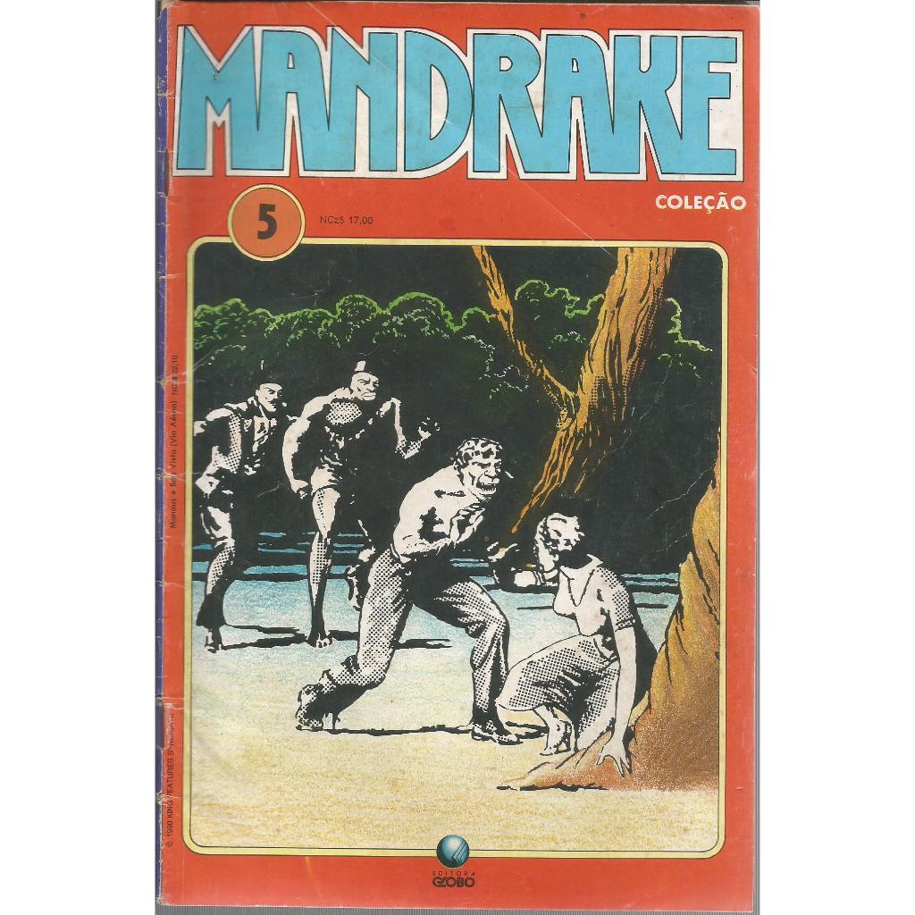Hq Mandrake Coleção N° 05 Editora Globo - Sebo Famisc | Shopee Brasil
