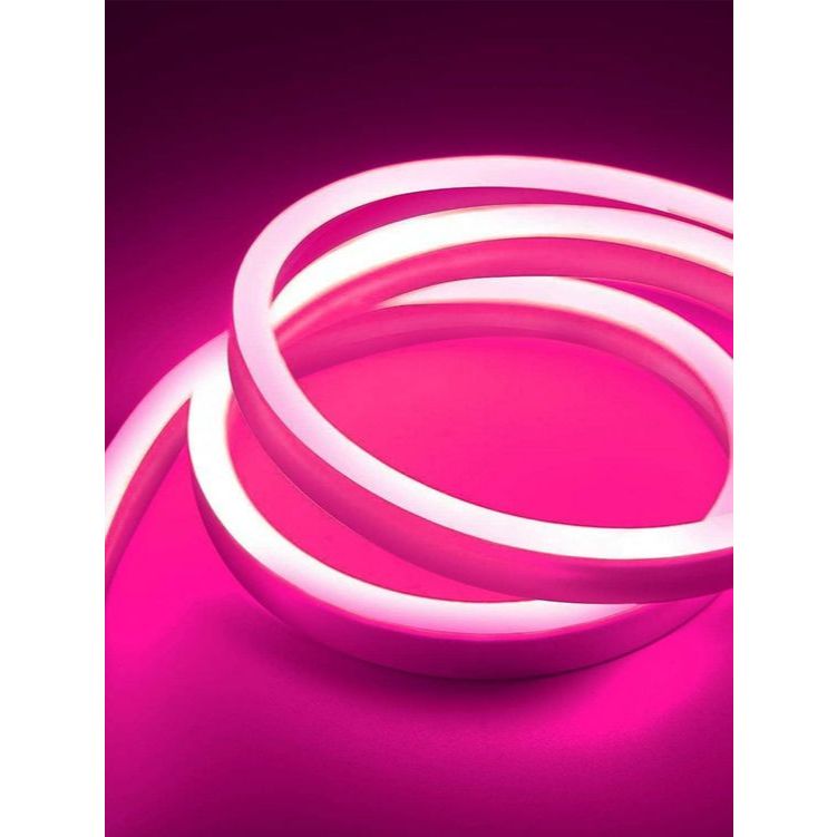 Fita De Led Neon Rosa Brilhante Com 5 Metros 12V Bivolt Flexivel ...