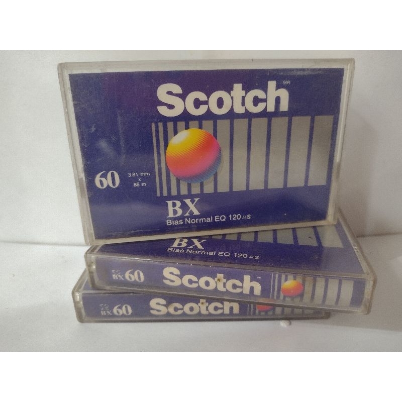kit c 03 Fita cassete Scotch bx 60 ótimo estado | Shopee Brasil