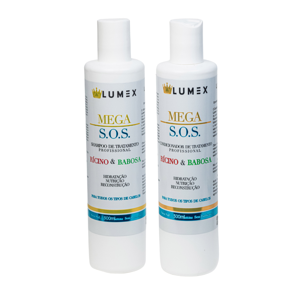 Kit Mega S.O.S Profissional Shampoo e Condicionador Lumex – Hidratação ...
