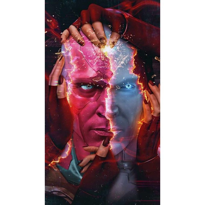 QUADRO/PLACA DECORATIVA MDF-FEITICEIRA ESCARLATE MARVEL | Shopee Brasil