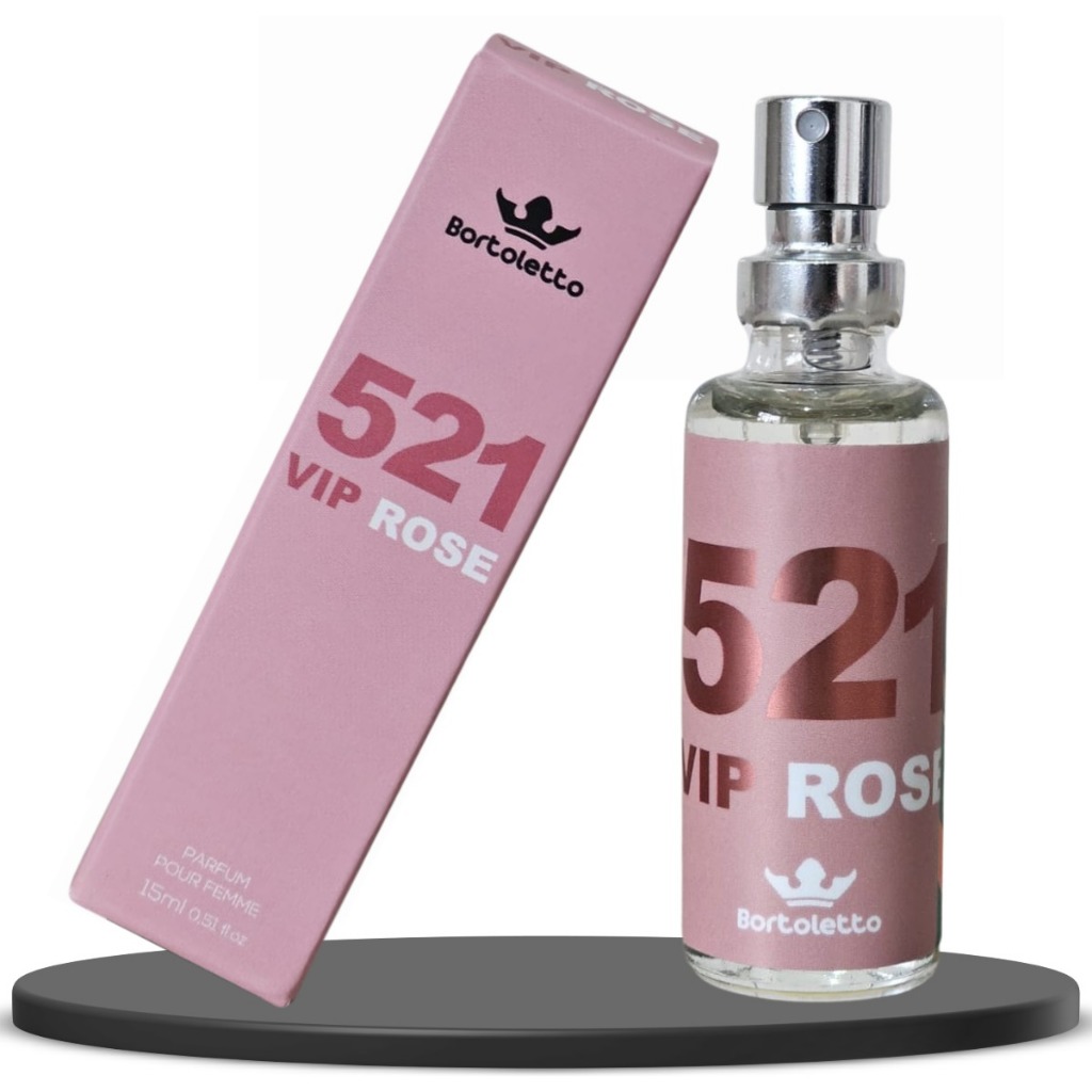 Perfume 521 Vip Rose 15ml Feminino Bortoletto | Shopee Brasil