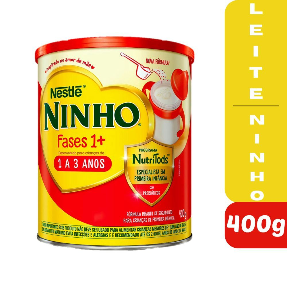 Fórmula Infantil Ninho 'Fases 1+" - 400g | Shopee Brasil
