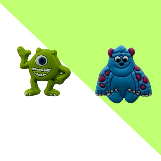 02 Pin de Crocs / Crocs Jibbiz James Sullivan e Mikki / Crocs Charms ...