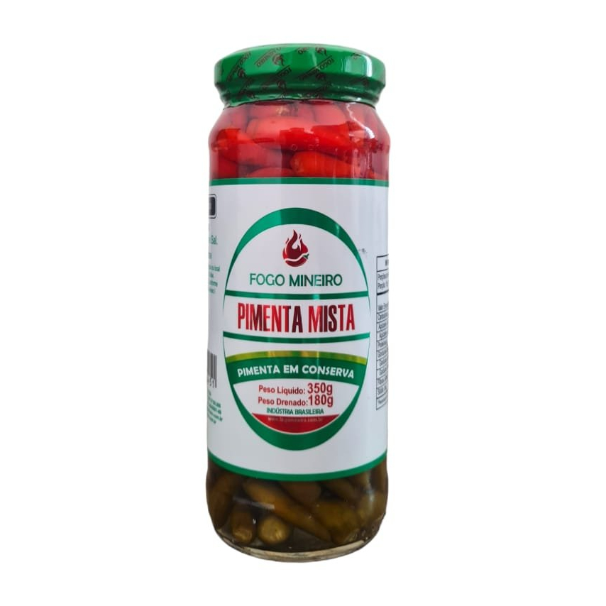 Pimenta Mista em Conserva Fogo Mineiro | Shopee Brasil