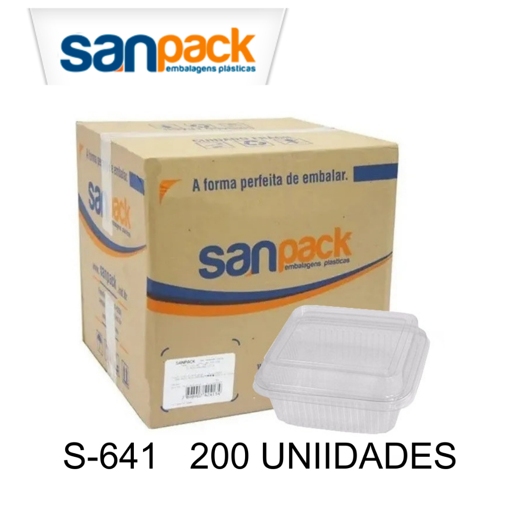 200 UNIDADES EMBALAGEM PARA BOLO DOCE BRIGADEIRO QUADRADA SANPACK S641 ...
