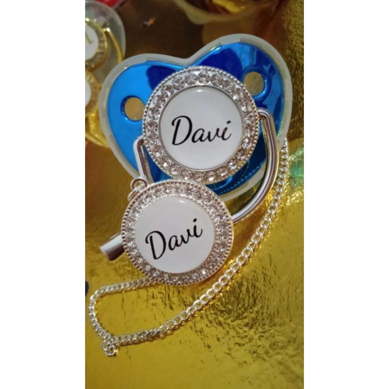 Chupeta com nome Davi | Shopee Brasil