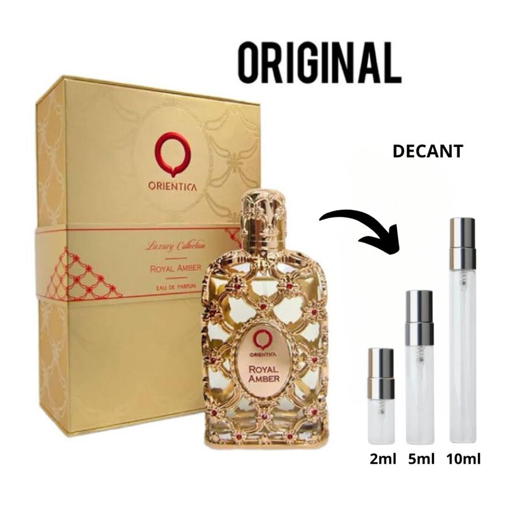 Royal Amber - Orientiica - decant's de 2 ml e 5 ml | Shopee Brasil