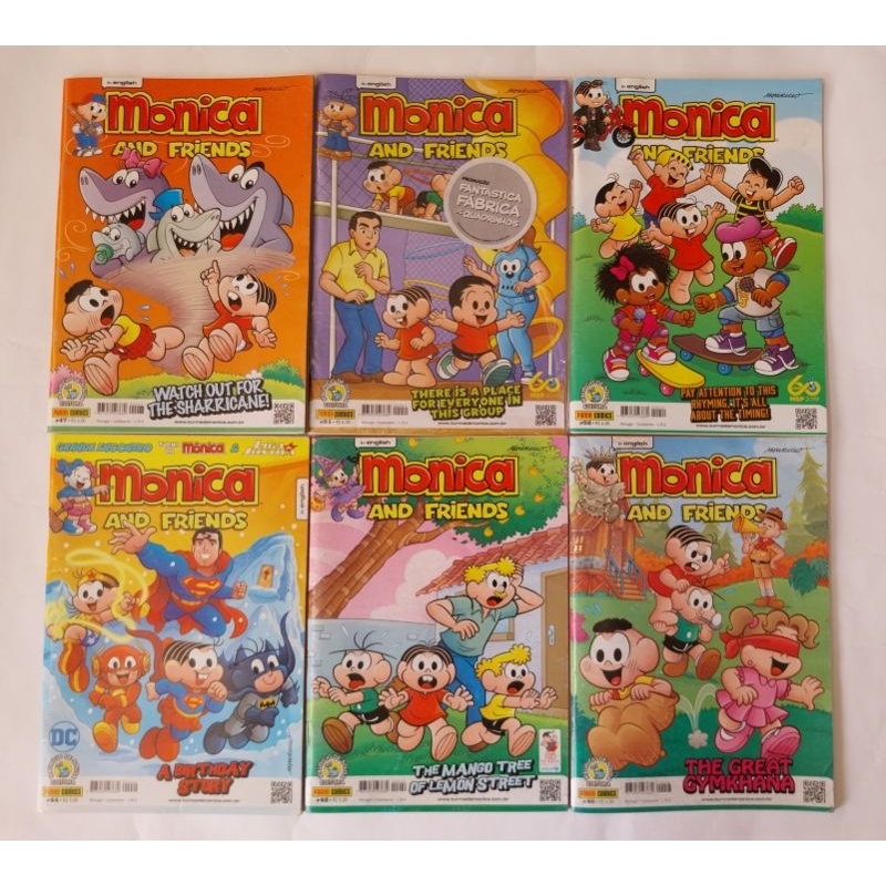 Kit 6 Gibis HQ Turma da Mônica em Inglês | Shopee Brasil