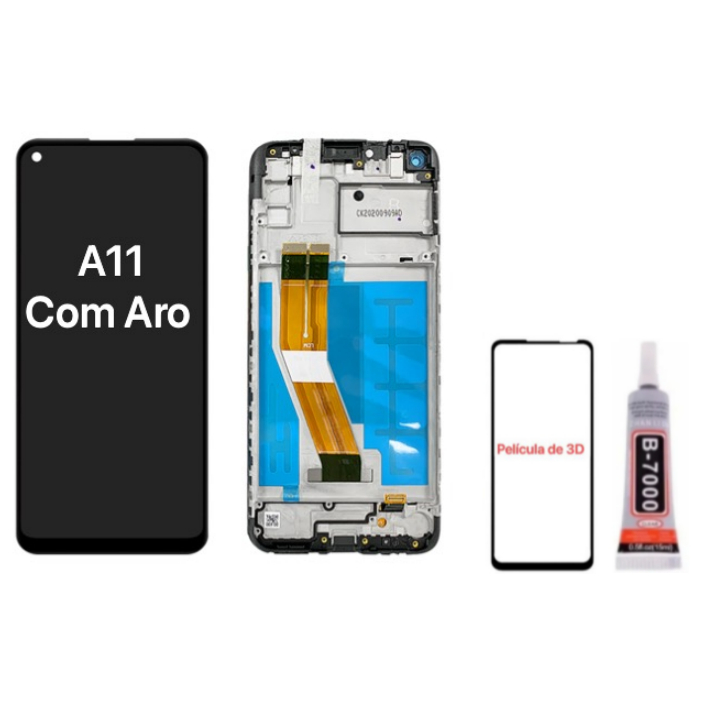 Tela Display Frontal Touch Lcd Compatível Galaxy A11 A115 Sem Aro E Com Aro | Shopee Brasil