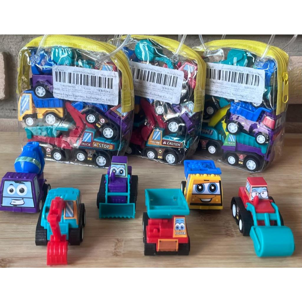 Kit com 6 Carrinhos de Fricção Modelo Mini Truck Construção- Shiny Toys ...