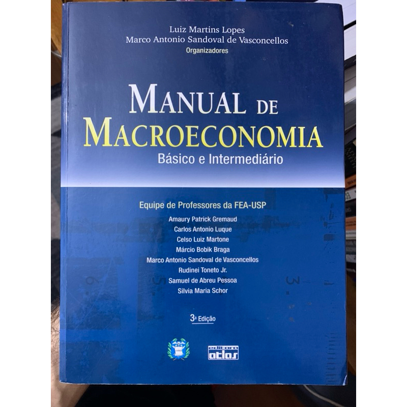 Manual de macroconomia Vasconcellos usp | Shopee Brasil