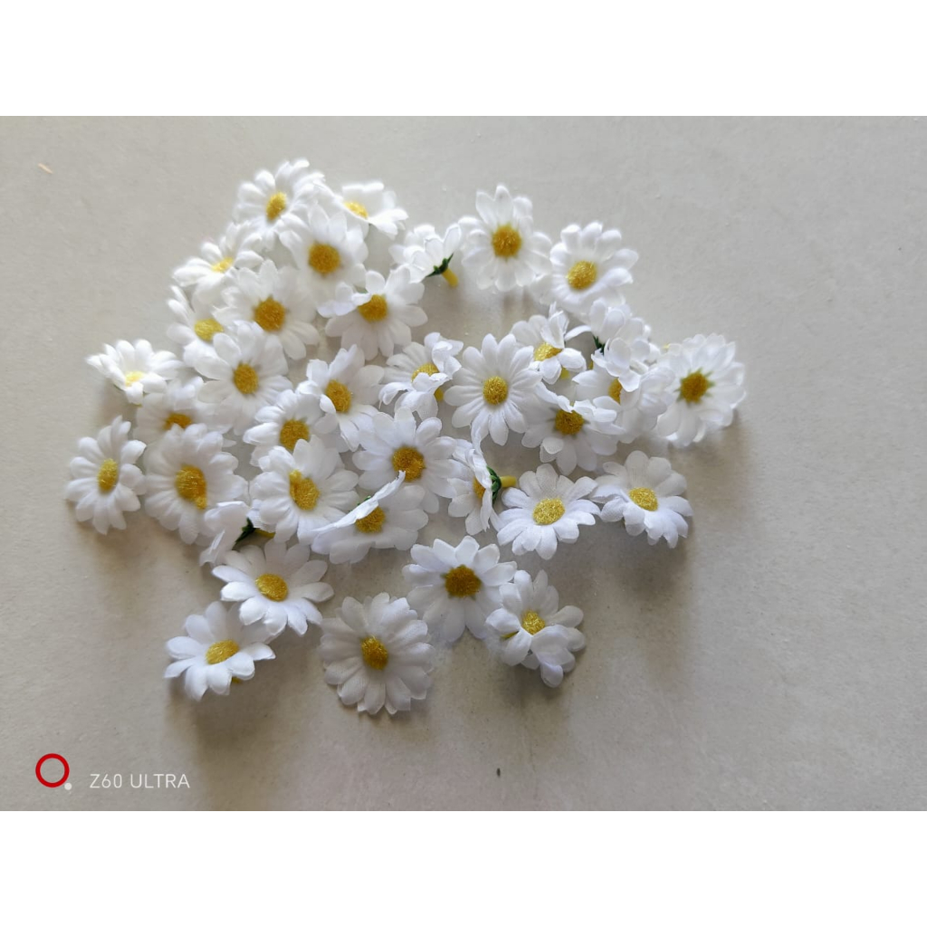 Mini Flor Margarida Artificial 20unidades | Shopee Brasil