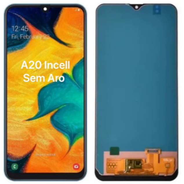 Tela Frontal Display Touch Compatível Galaxy A20 A205 Incell&Oled Amoled Lcd Sem Aro / Com Aro ...
