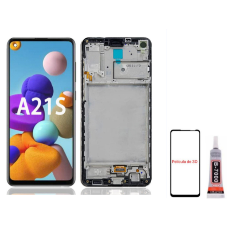 Tela LCD Display Touch Frontal Compativel Galaxy A21s A217 Sem Aro / Com Aro | Shopee Brasil