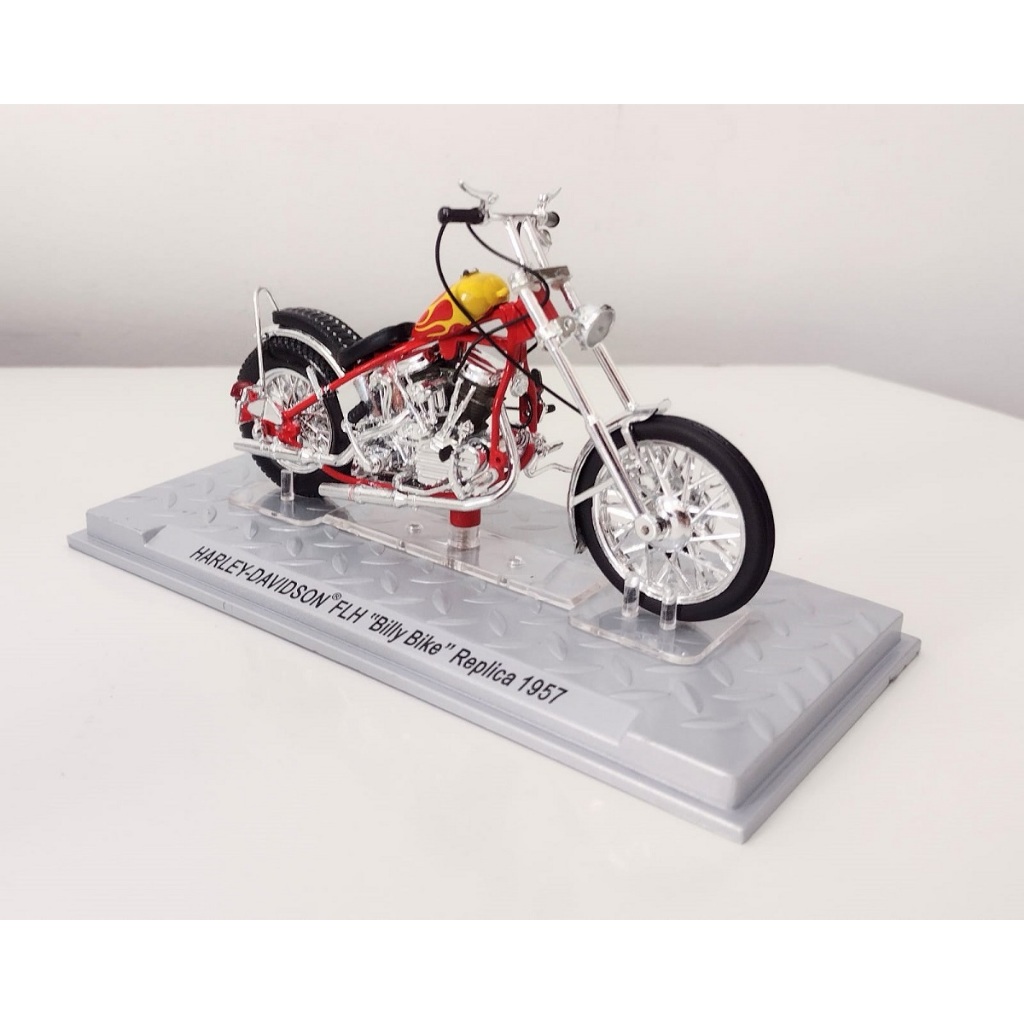 Miniatura Harley Davidson FLH Billy Bike replica 1957 - escala 1/24 ...