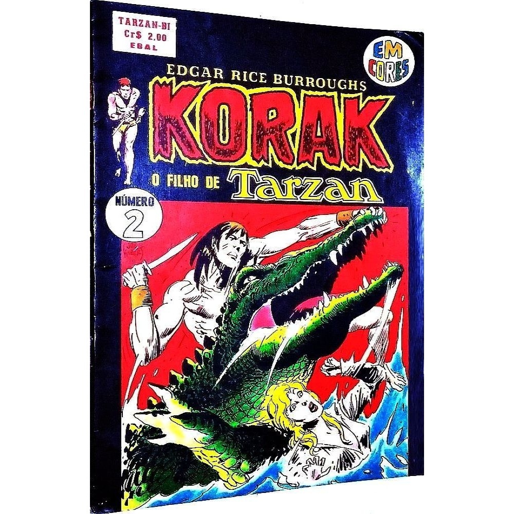 Tarzan-Bi Em Cores: Nº 02: Korak, O Filho De Tarzan: Editora EBAL ...