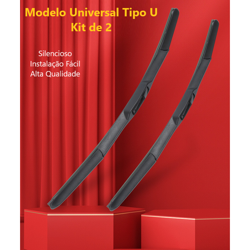 M8016 - Kit de 2 Palhetas Inovadoras para Limpador de Parabrisa Dianteiro Do Engate Gancho 14 16 ...