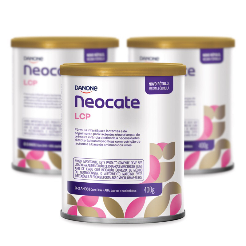Kit com 8 latas de Leite Neocate LCP 400g | Shopee Brasil