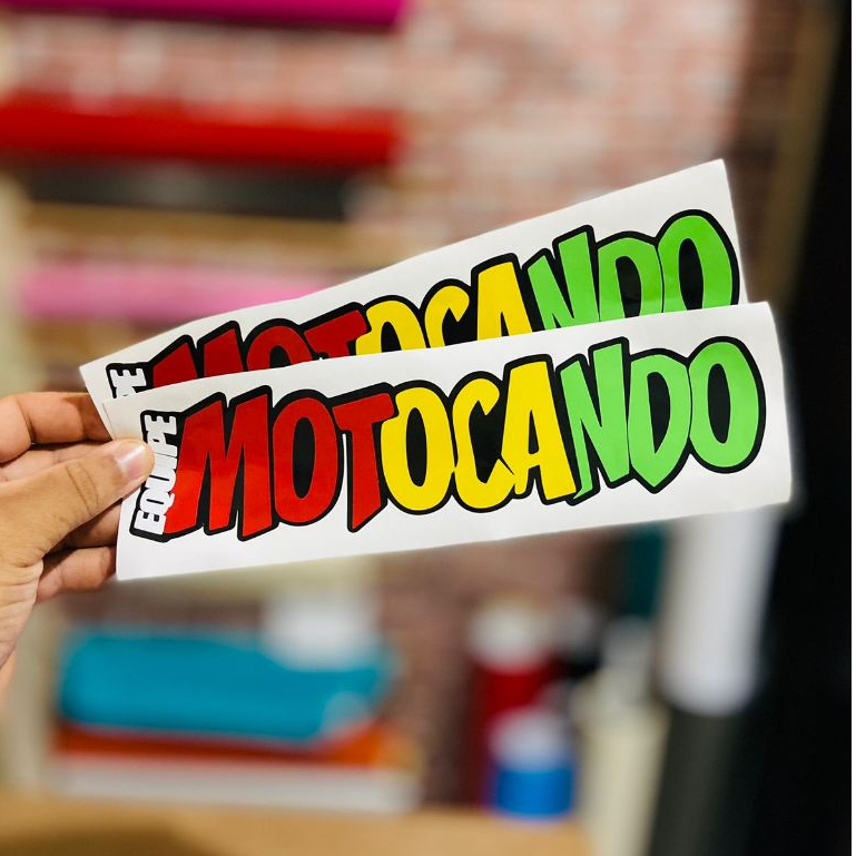 Adesivo Motos - Capacetes - Carros - Equipe motocando de 20 cm a 40cm ...